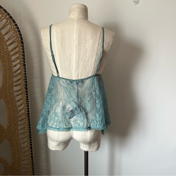 Urban Outfitters | Tops | Uo Roxie Sheer Lace Flyaway Cami | Poshmark